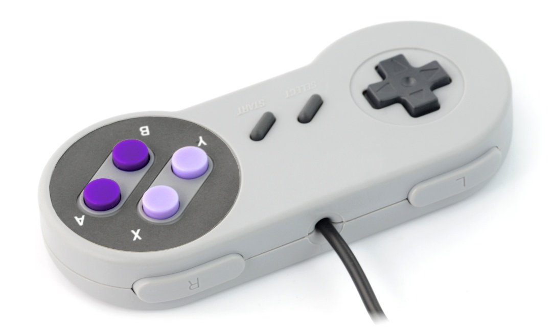Buy SNES - retro game controller - violet buttons Botland - Robotic Shop