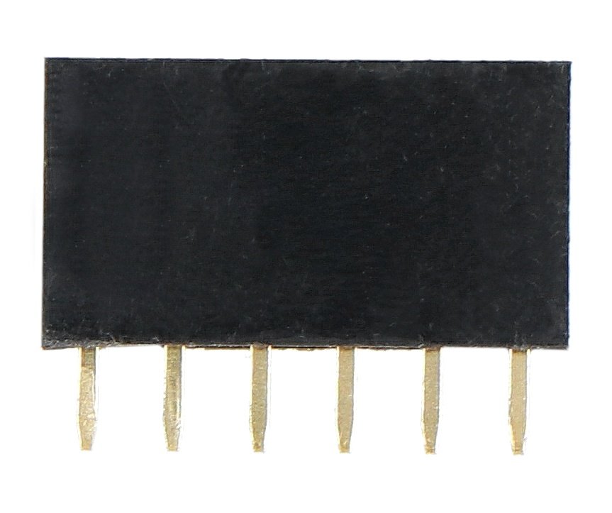 Female socket 1x6 raster 2,54mm for Arduino_ Botland - Robotic Shop