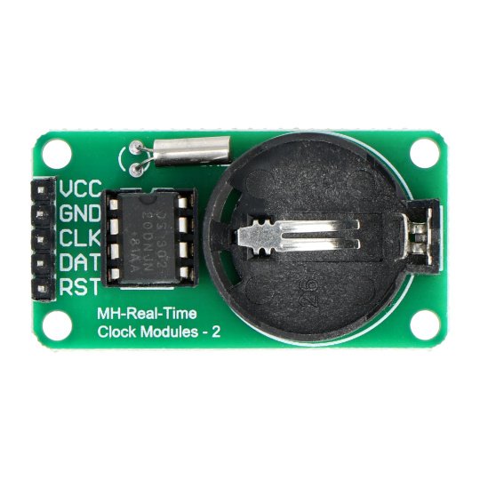 Buy Real Time Clock DS1302 RTC + battery Botland - Robotic Shop