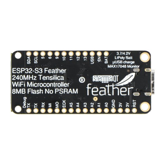 Feather ESP32-S3 - WiFi, GPIO module - compatible with Arduino - Adafruit 5323 Botland - Robotic ...