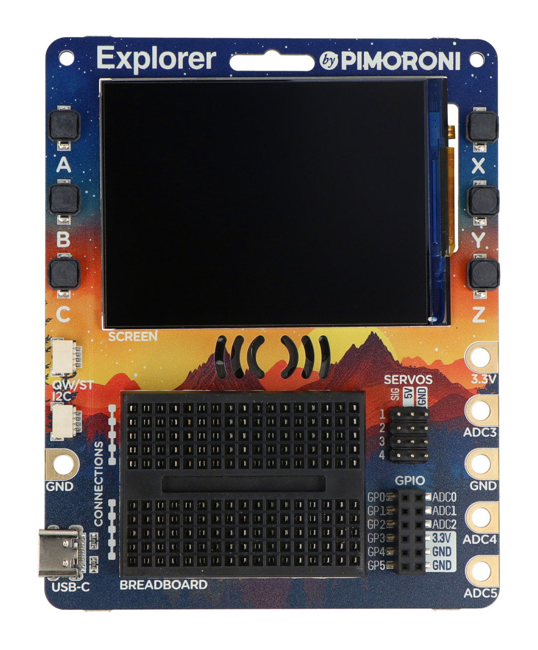PiMoroni Explorer expansion board with RP2350B and 2,8'' LCD display ...