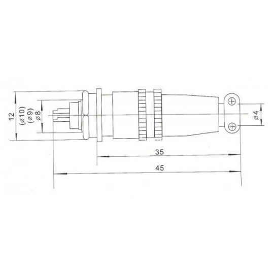 Industrial connector ZP2 with quick connector - Botland - Robotic Shop