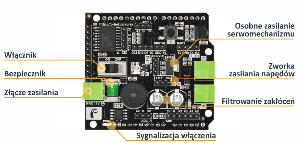 Buy Forbot Robot Shield for Arduino Botland - Robotic Shop