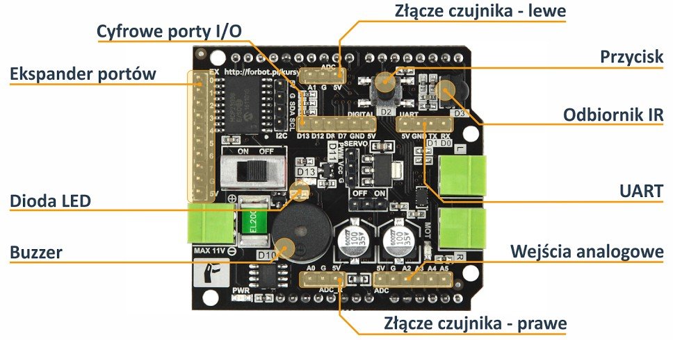 Buy Forbot Robot Shield For Arduino Botland Robotic Shop 
