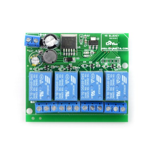 Relay module 4 channels + Bluetooth 4.0 BLE - 10A Botland - Robotic Shop
