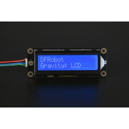 DFRobot Gravity - LCD display 2x16 I2C - blue Botland - Robotic Shop