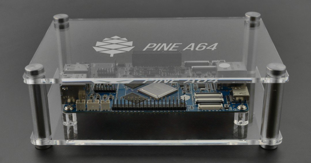 Case for Pine64 ROCKPro64 - transparent Botland - Robotic Shop