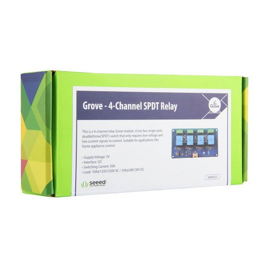 Grove - 4 channel relay SPDT Botland - Robotic Shop