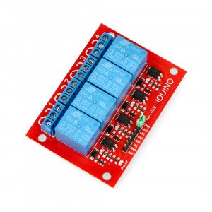Relay module Iduino 4 channels - 10A/250VAC Botland - Robotic Shop
