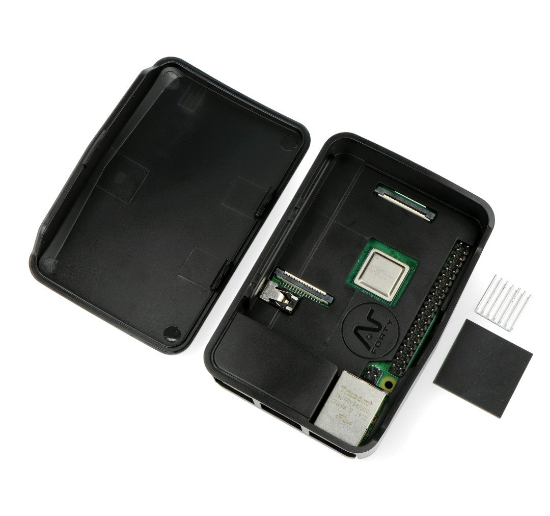 Buy Raspberry Pi 4 case - Argon Poly+ - black Botland - Robotic Shop