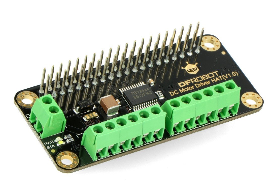DC Motor Driver HAT V1.0 - 2-channels motor Botland - Robotic Shop