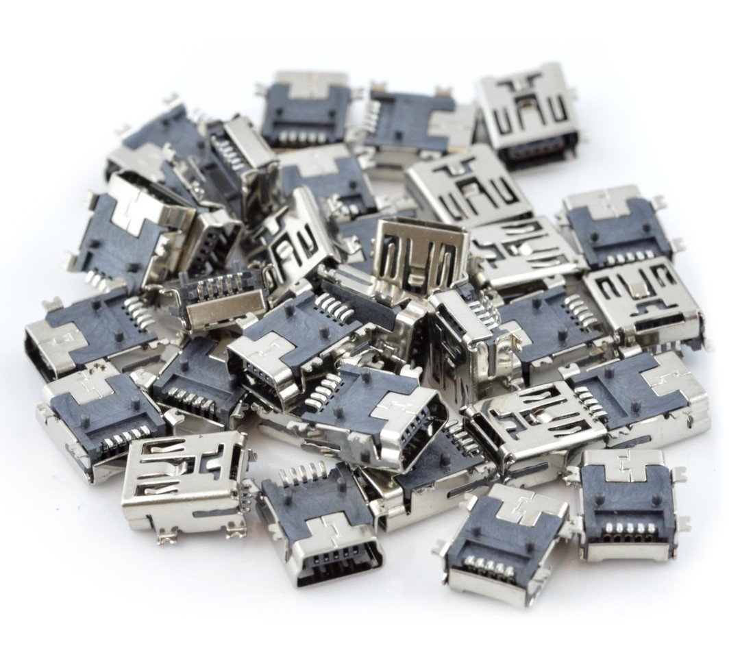 MiniUSB socket type B - SMD Botland - Robotic Shop