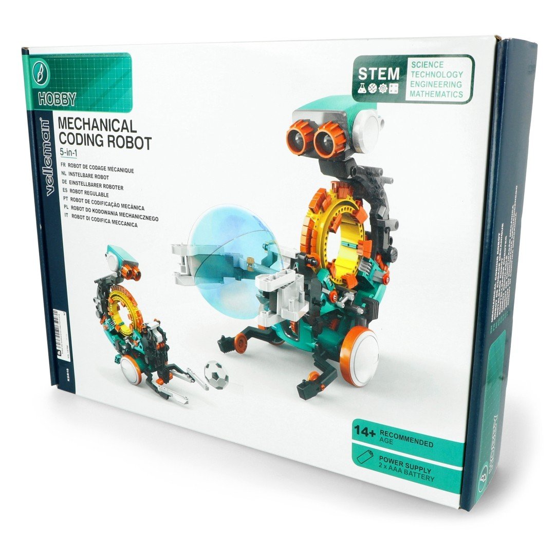Mechanical Coding Robot 5in1 - Velleman KSR19 Botland - Robotic Shop