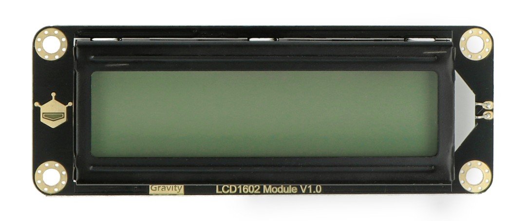 DFRobot Gravity - 2x16 I2C LCD display - green Botland - Robotic Shop