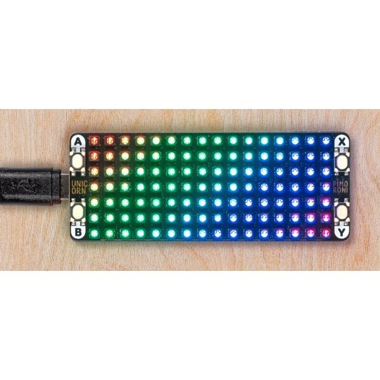 Pico Unicorn Pack - 16x7 RGB LED matrix for Botland - Robotic Shop