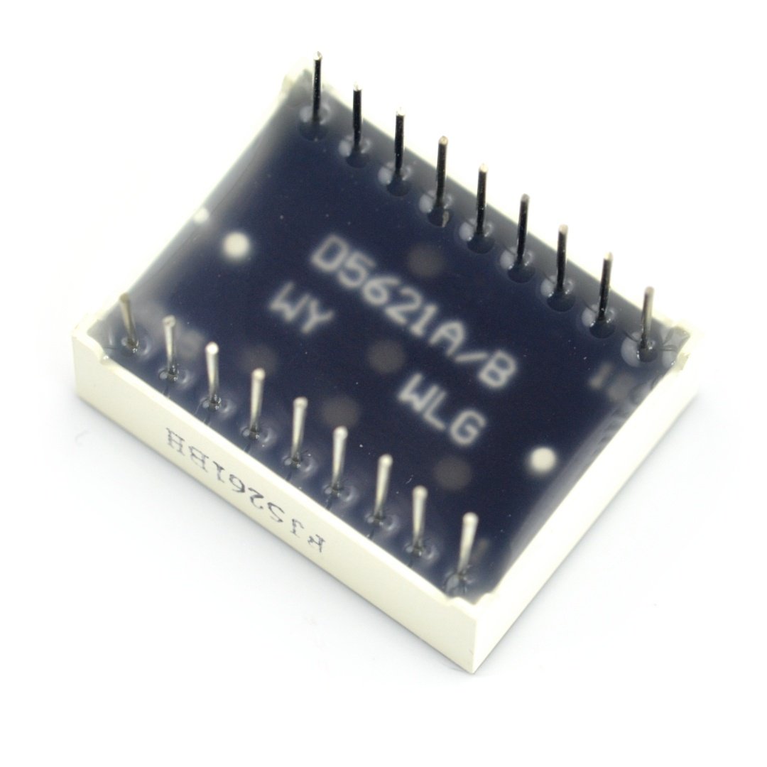 Buy Eight-segment display x2 - 14mm red - common Botland - Robotic Shop