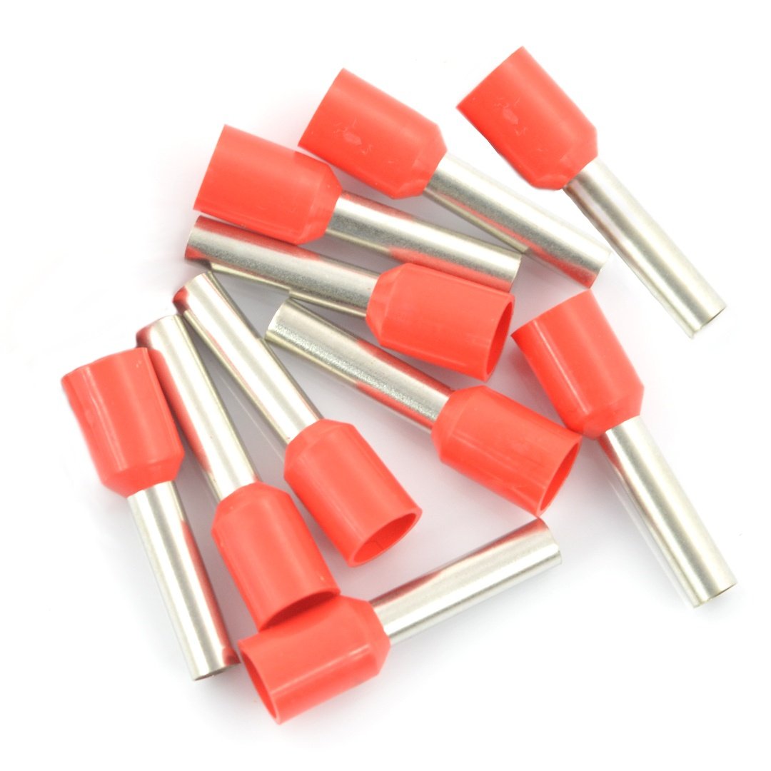 Buy 1.0 / 8mm insulated end ferrule - 10pcs Botland - Robotic Shop